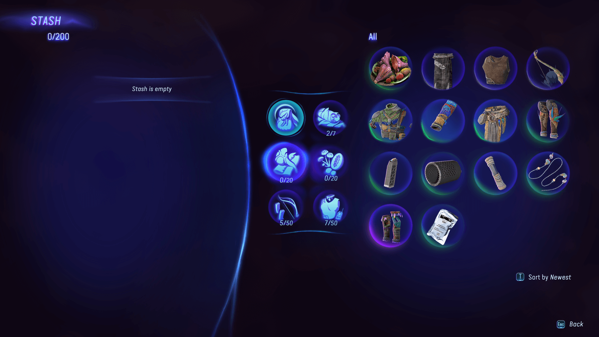 Stash - Avatar: Frontiers of Pandora | Interface In Game