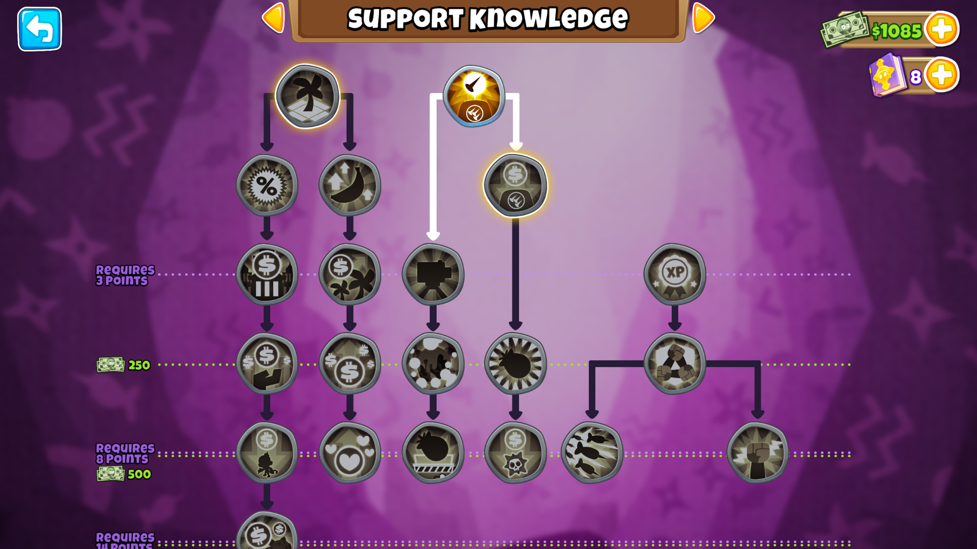 Support knowledge - Bloons TD 6 | Interface In Game