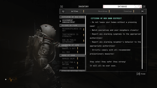 Cronos: The New Dawn | Interface In Game | Video game UI