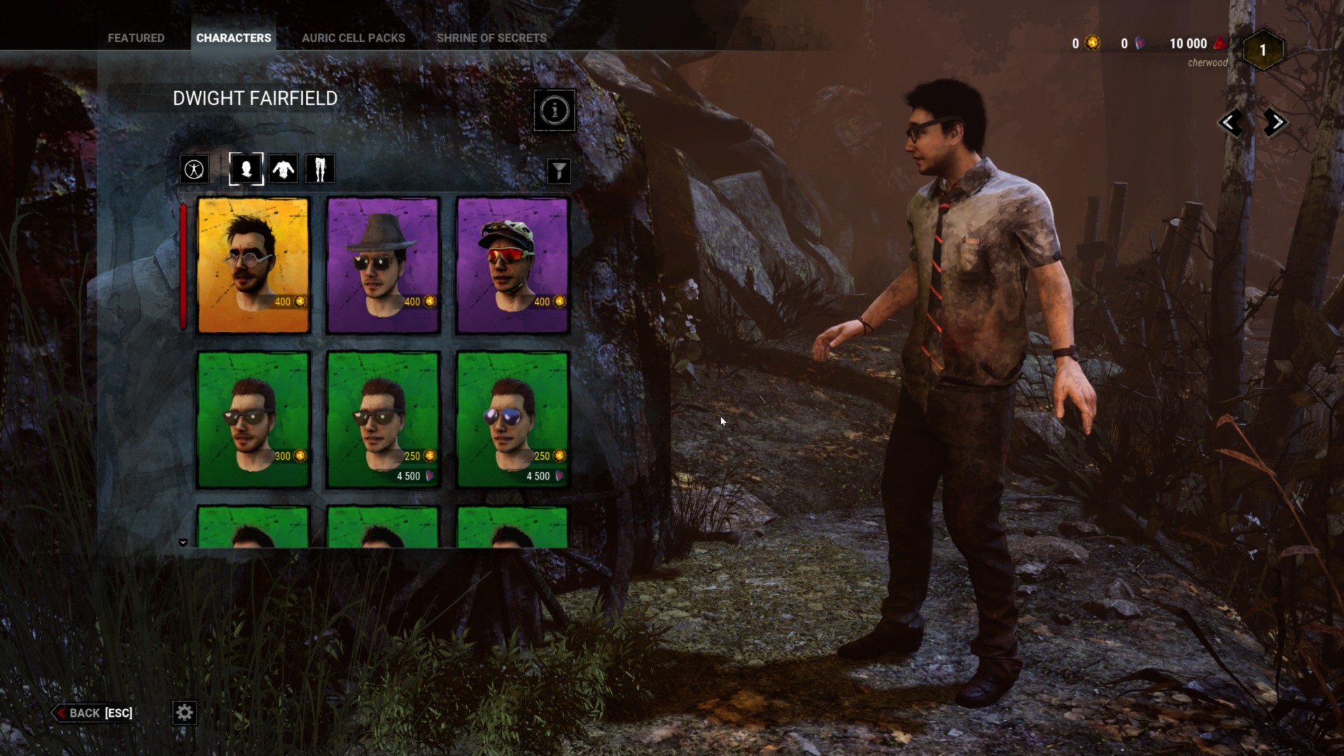 Character customization - Dead by Daylight | Interface In Game Character customization - Dead by Daylight | Interface In Game